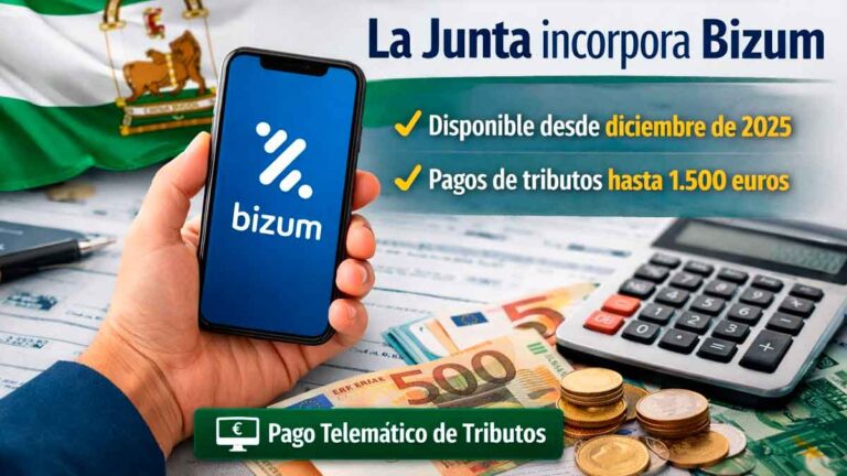La Junta de Andalucía incorpora Bizum al pago telemático de impuestos ...